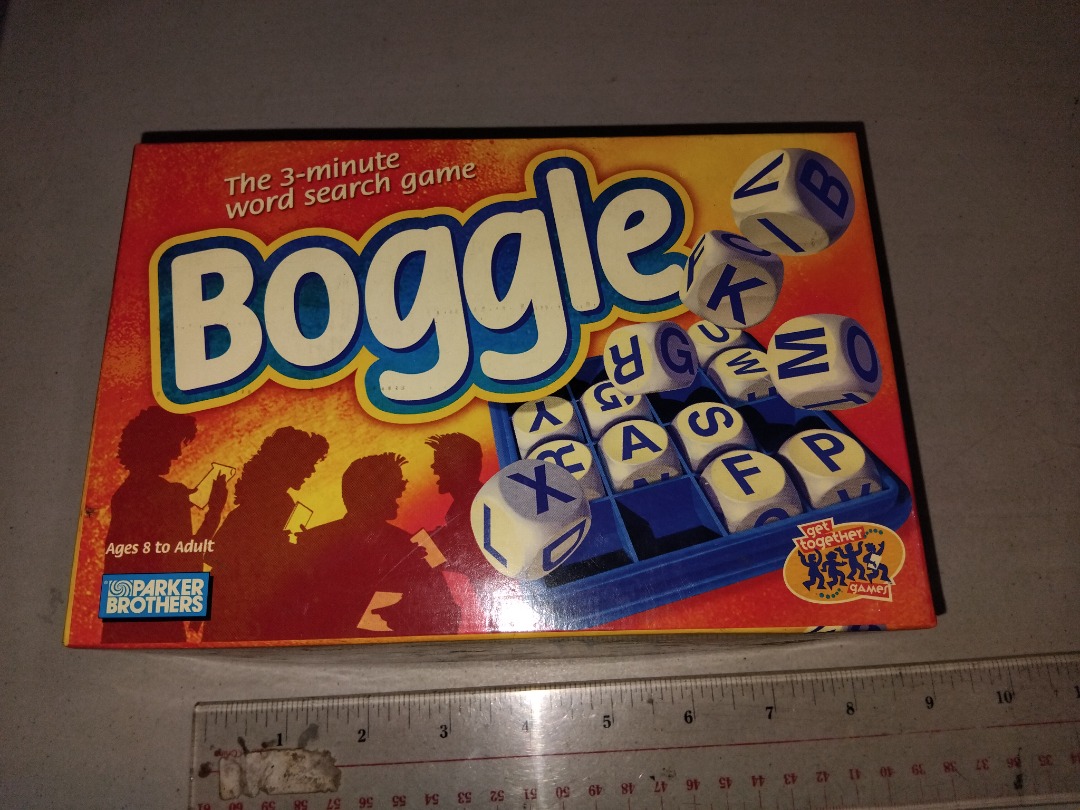 Boggle Three Minute Word Search Family Game Parker Bros. 1999, Hobbies ...