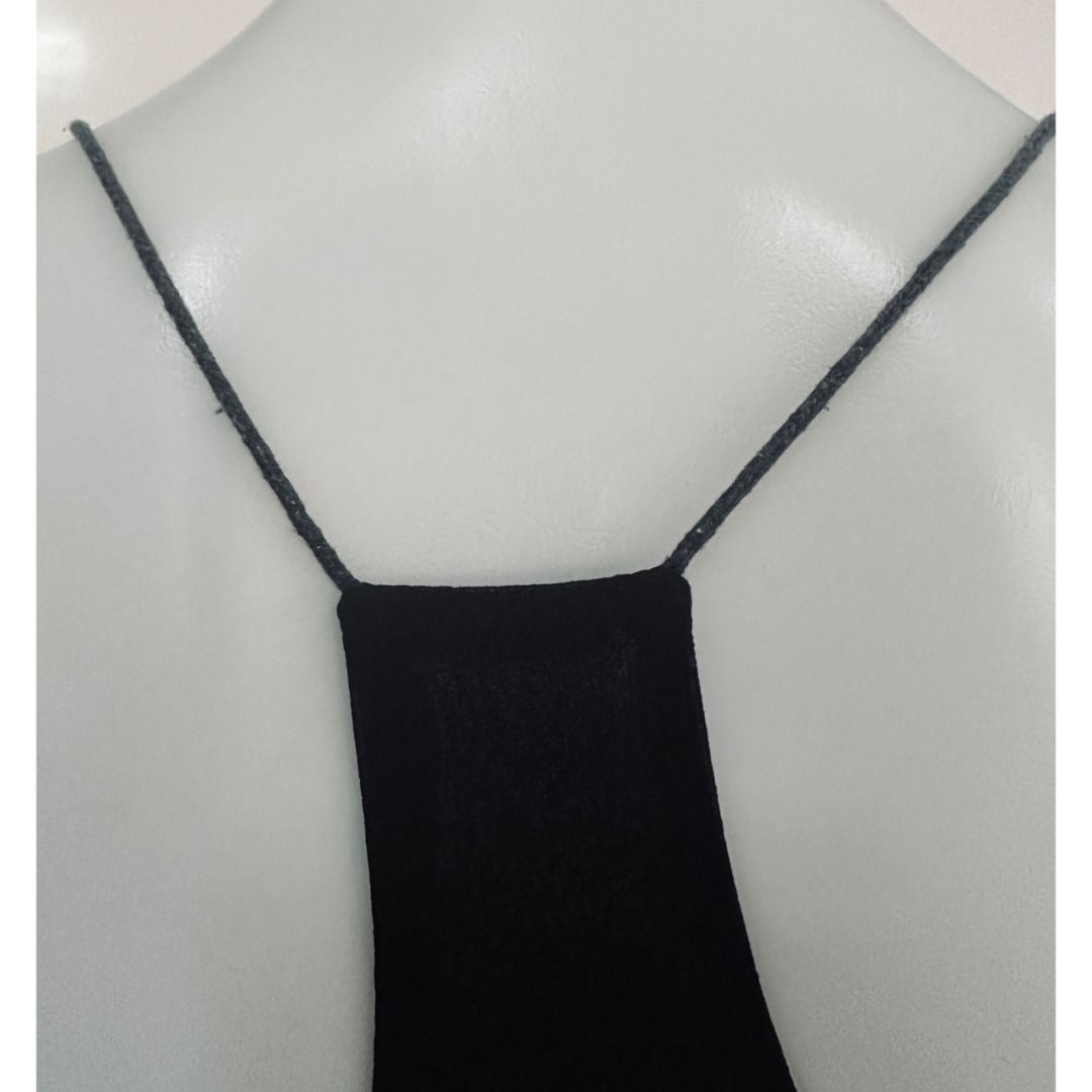 BOTTOMLINE BLACK LAYERED TOP w/ THIN STRAPS, Women's Fashion, Tops ...