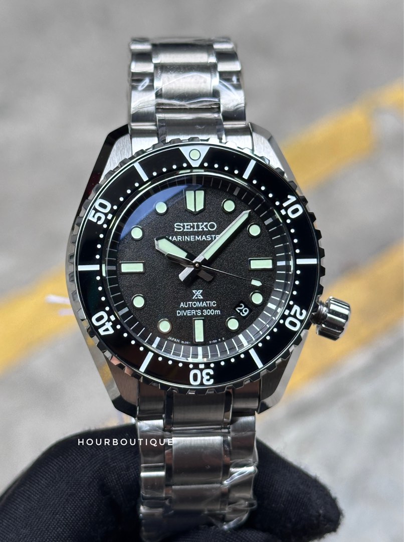 Brand New Seiko Prospex Marine Master MM300 Black Dial Automatic Divers ...