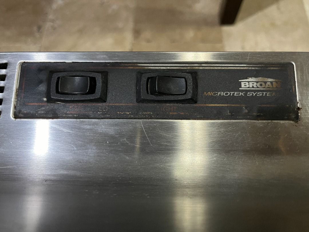 Broan Microtek System, Under Cabinet Stainless Steel Range Hood, TV ...