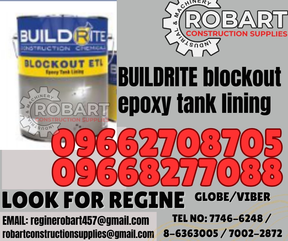 BUILDRITE blockout epoxy tank lining, Commercial & Industrial ...