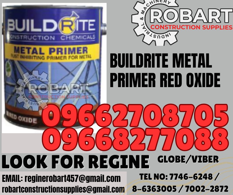 BUILDRITE METAL PRIMER RED OXIDE, Commercial & Industrial, Construction ...