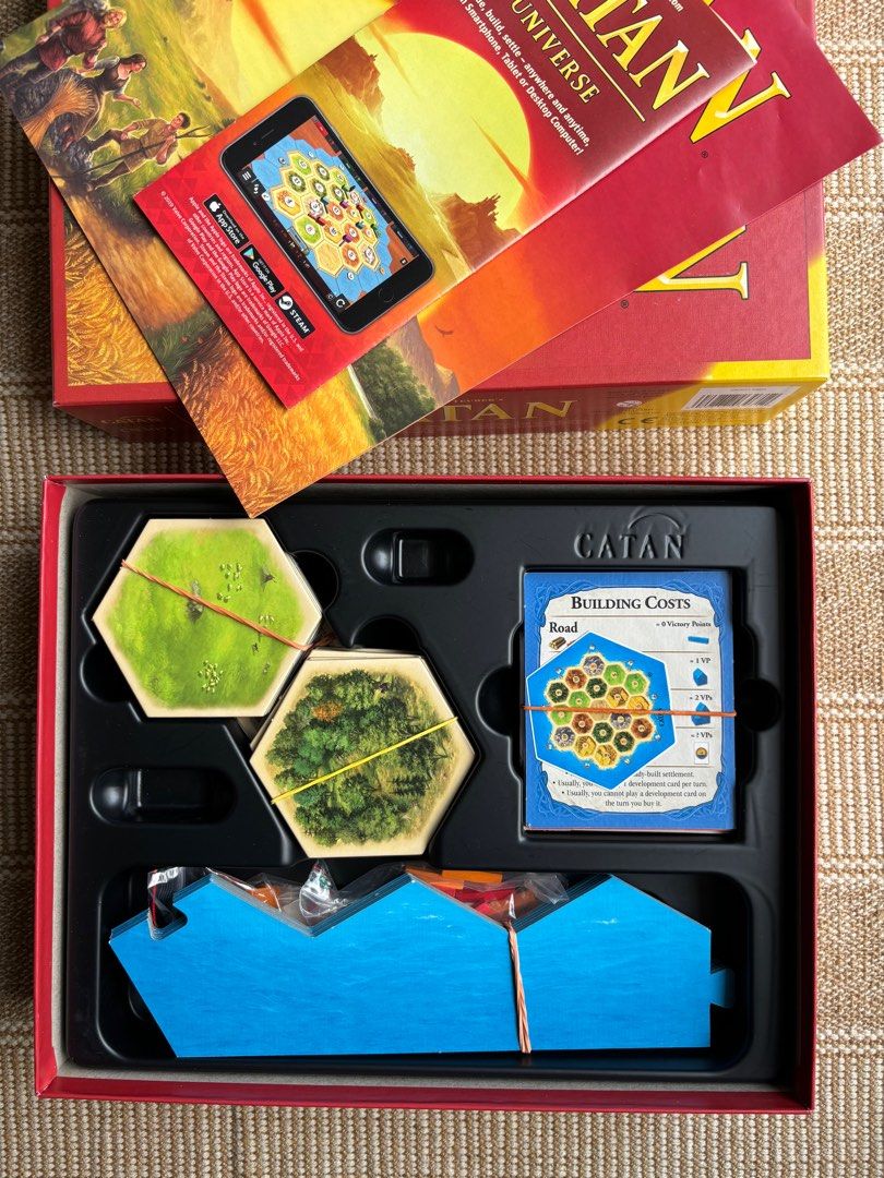 Catan Klaus Teuber’s 5th Edition, Hobbies & Toys, Toys & Games on Carousell