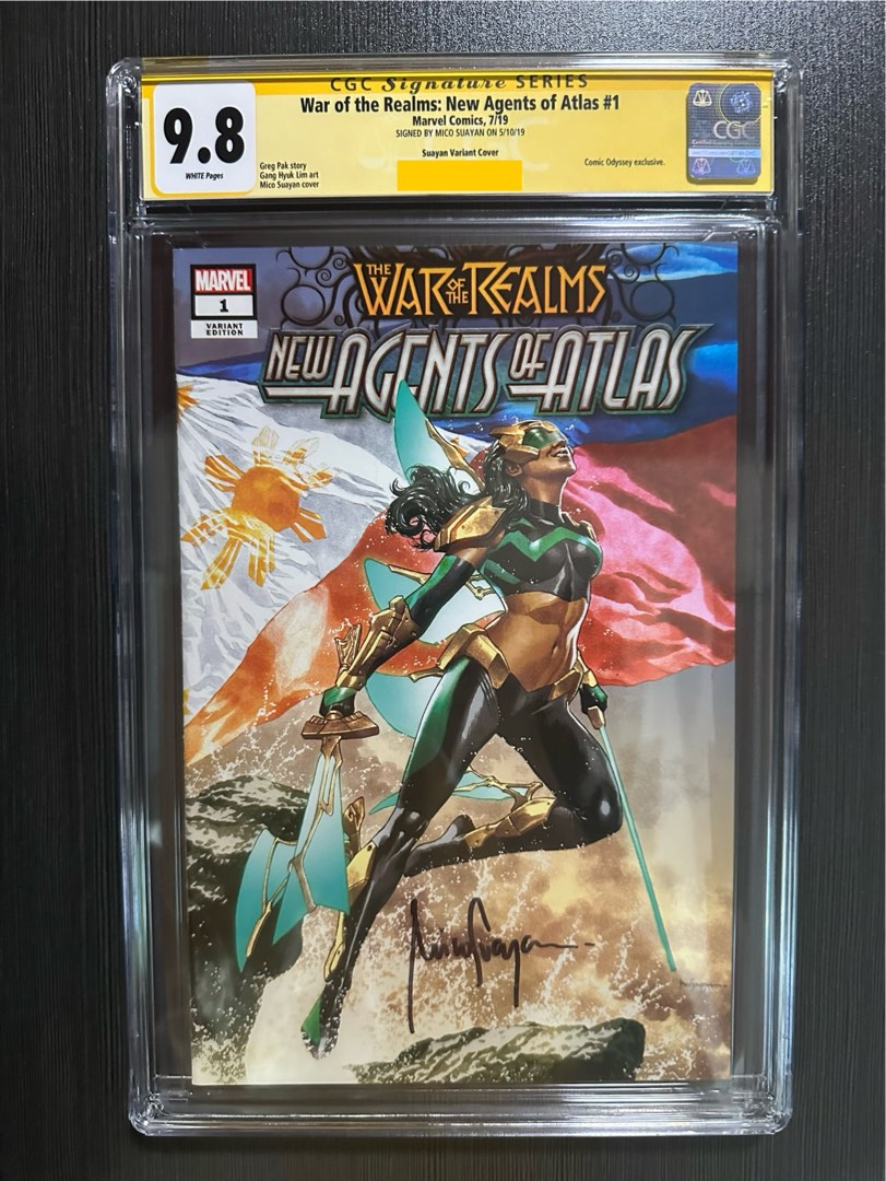 CGC SS 9.8 The War of the Realms New Agents of Atlas #1 Wave Mico ...