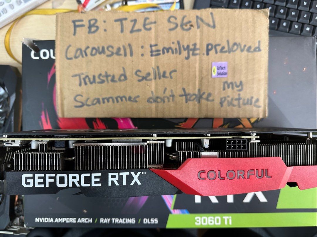 COLORFUL BATTLE AX RTX3060Ti 8GB, Computers & Tech, Parts & Accessories ...