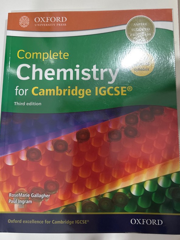 Complete Chemistry for Cambridge IGCSE - 3rd Edition by RoseMarie ...