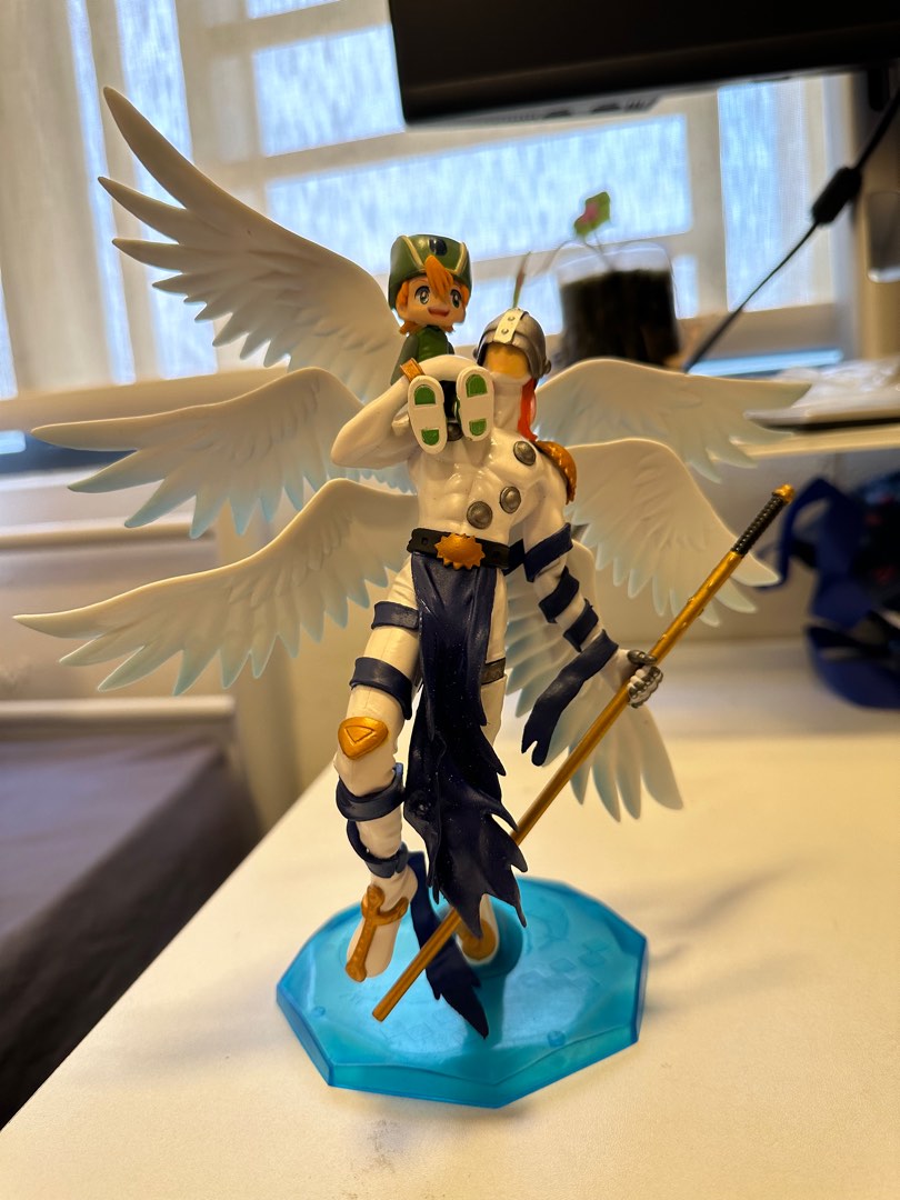 Digimon Angemon with Patamon and Takeru Action Figure (20cm), Hobbies ...