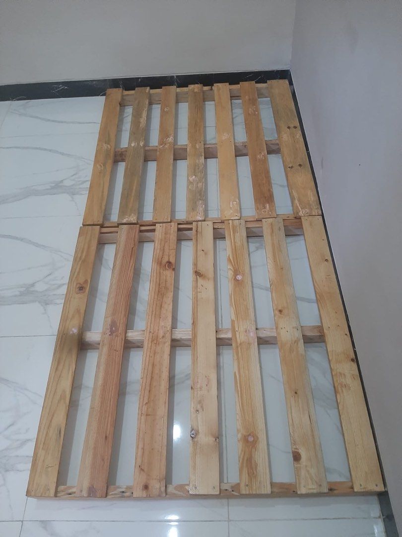 Dipan alas kasur palet kayu jati belanda full pernish, Perabotan Rumah ...