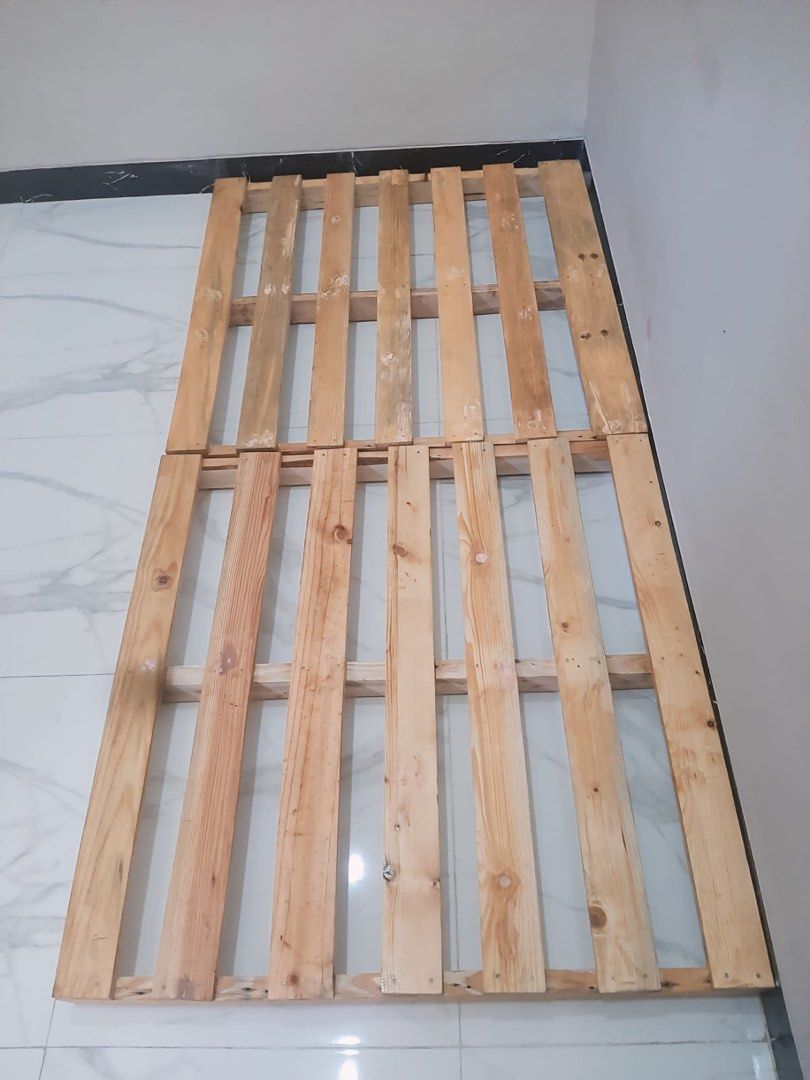 Dipan alas kasur palet kayu jati belanda full pernish, Perabotan Rumah ...