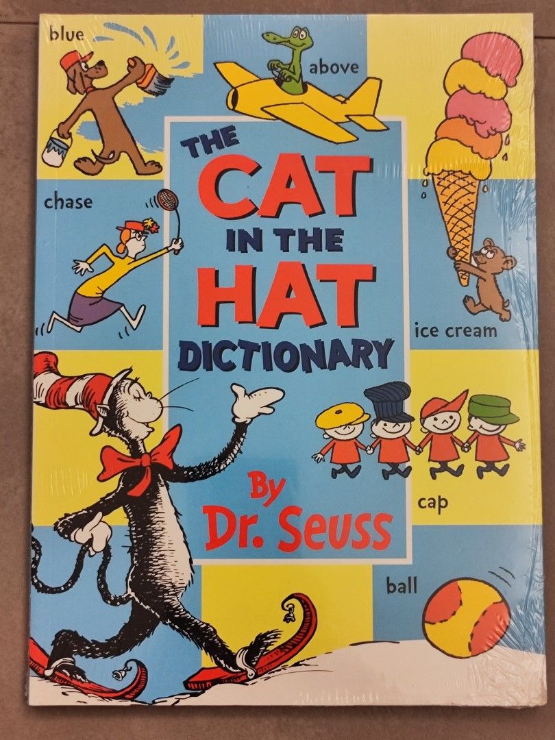 Dr. Seuss The cat in the hat dictionary, 興趣及遊戲, 書本 & 文具, 兒童書籍 - Carousell