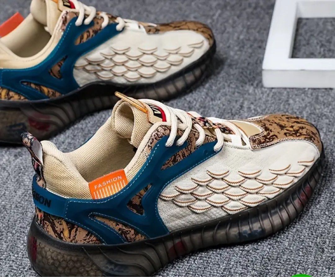 Dragon Scale Running Shoes, Men's Fashion, Footwear, Sneakers on Carousell