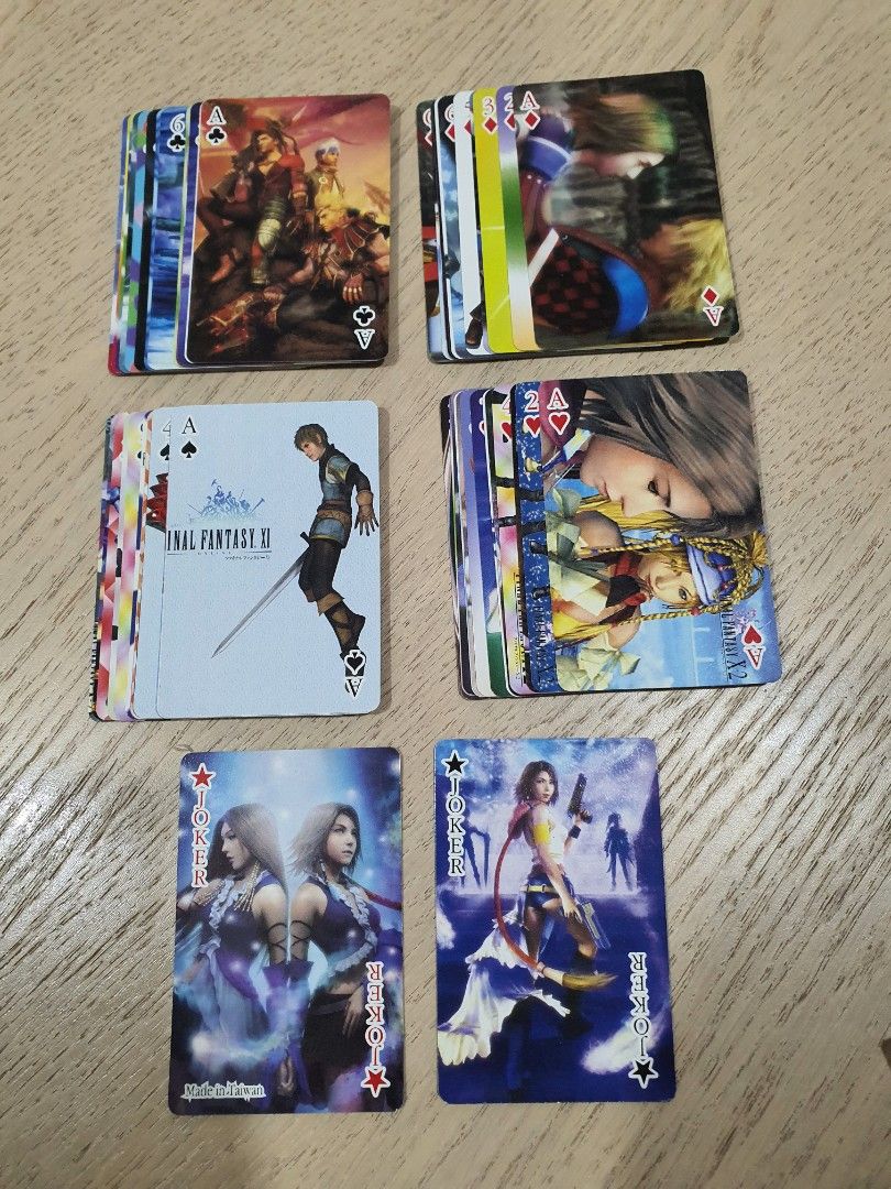 Final Fantasy Playing Cards - Final Fantasy X and Final Fantasy X-2 ...