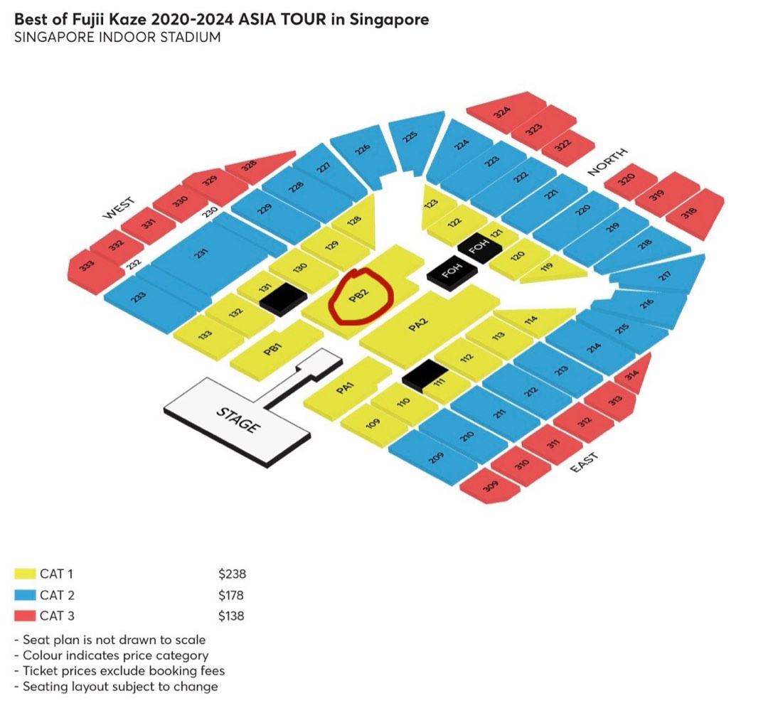 Fujii Kaze CAT1 PB2, Tickets & Vouchers, Event Tickets on Carousell