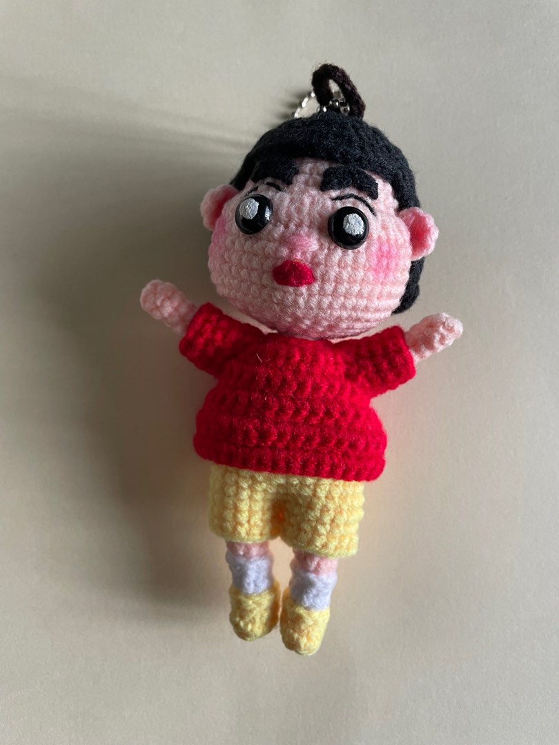 Handmade crochet shin chan Keychains, Hobbies & Toys, Stationery ...