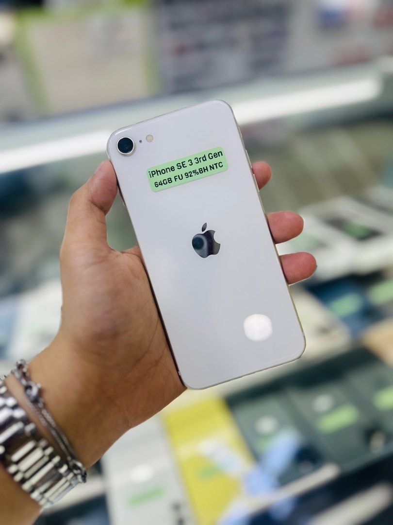 iPhone SE 3rd gen 5G 64GB 92BH Openline NTc Approved 99%smooth No ...