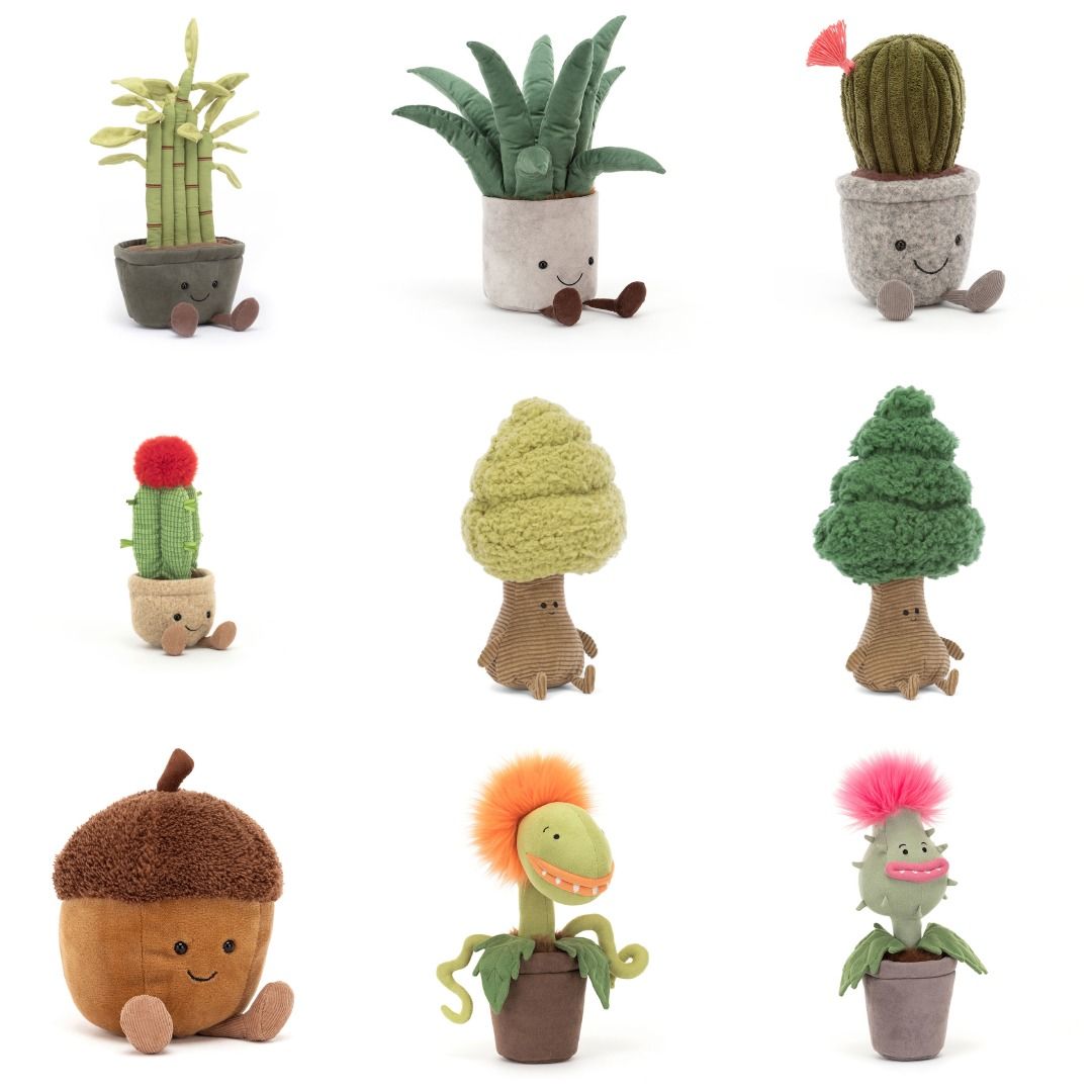 預訂 Jellycat 盆栽系列 森林系列 Potted Bamboo 富貴竹/ Aloe Vera 蘆薈盆栽/ Silly ...