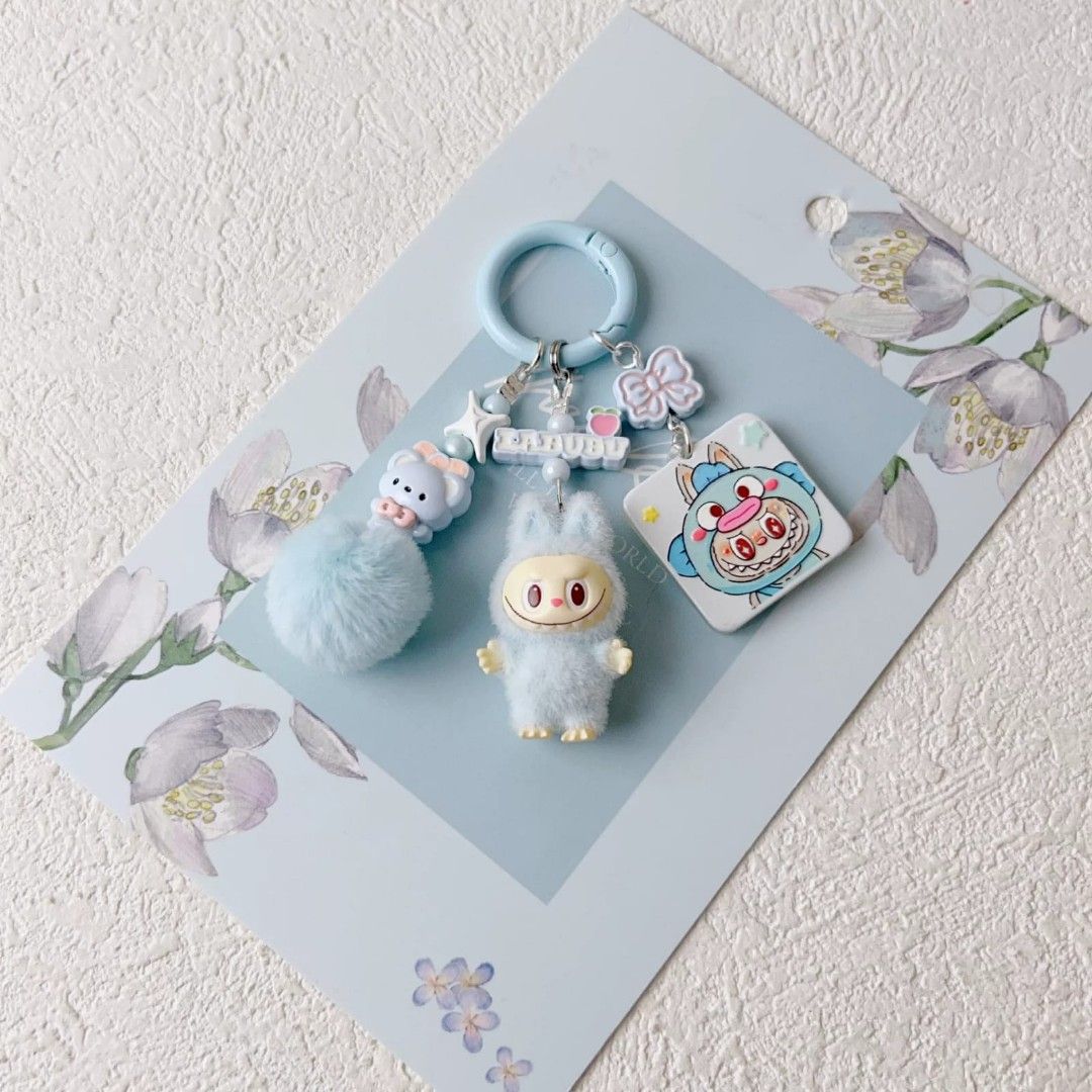 Labubu Popmart Popbean Keychain Phone Strap Gift Present, Hobbies ...