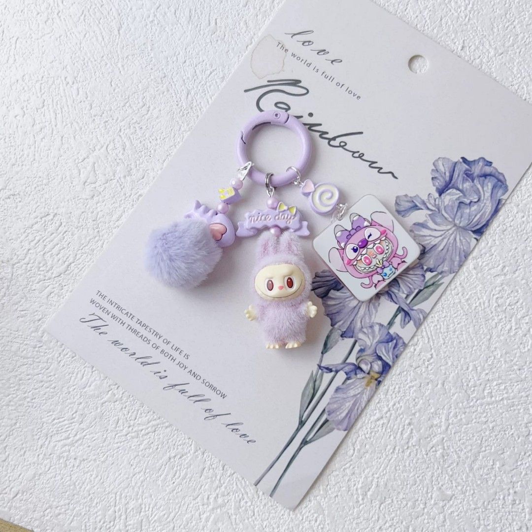 Labubu Popmart Popbean Keychain Phone Strap Gift Present, Hobbies ...
