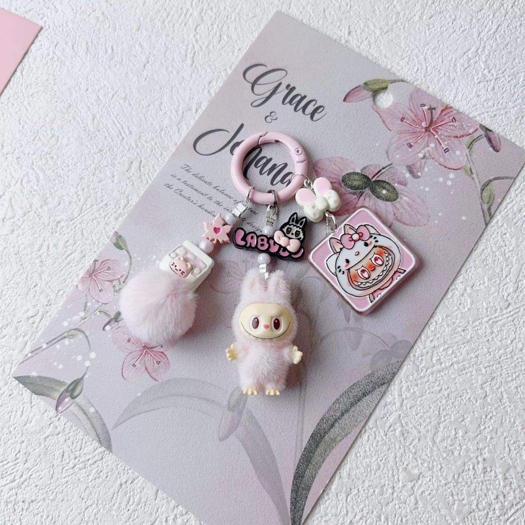 Labubu Popmart Popbean Keychain Phone Strap Gift Present, Hobbies ...