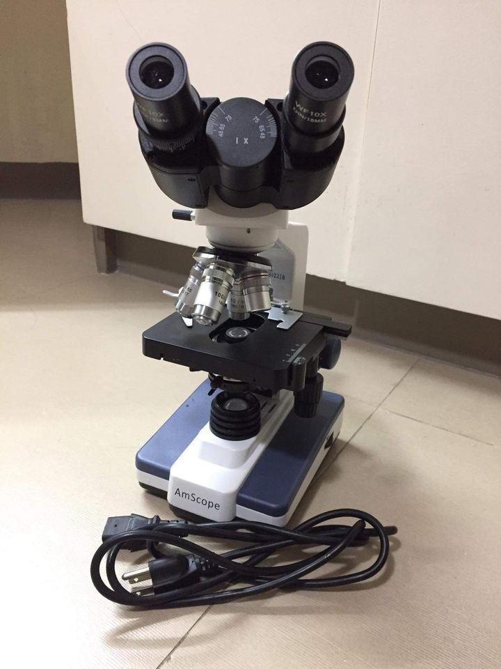 LED Binocular Compound Microscope, AmScope (B120 Series), 3D Stage ...