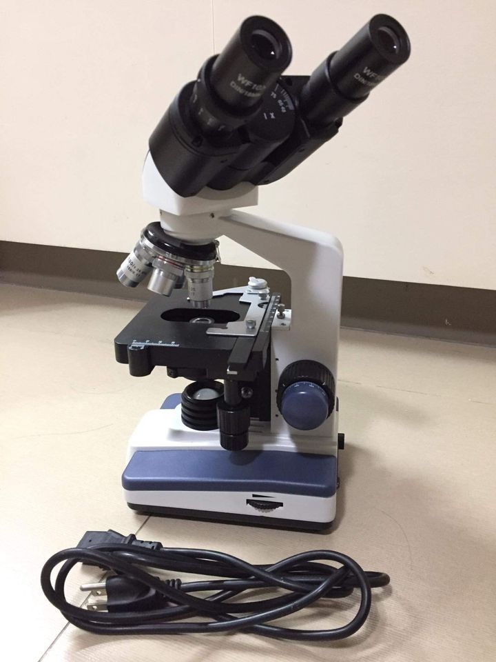LED Binocular Compound Microscope, AmScope (B120 Series), 3D Stage ...