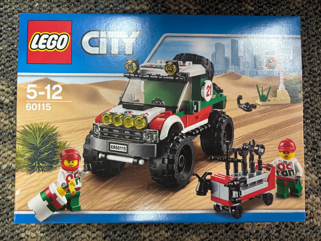 全新Lego City 60115 4 x 4 Off Roader (靚盒見圖), 興趣及遊戲, 玩具 & 遊戲類 - Carousell