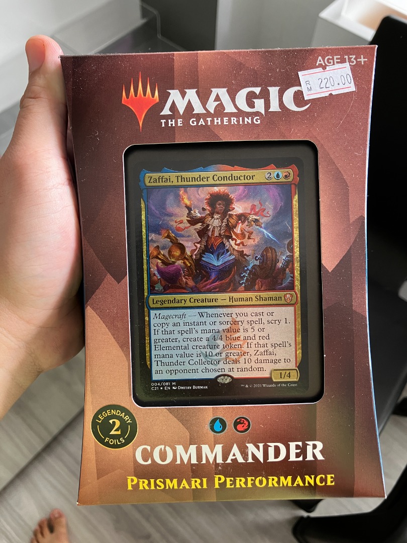 Magic The Gathering MTG Strixhaven Commander Deck - Prismari ...