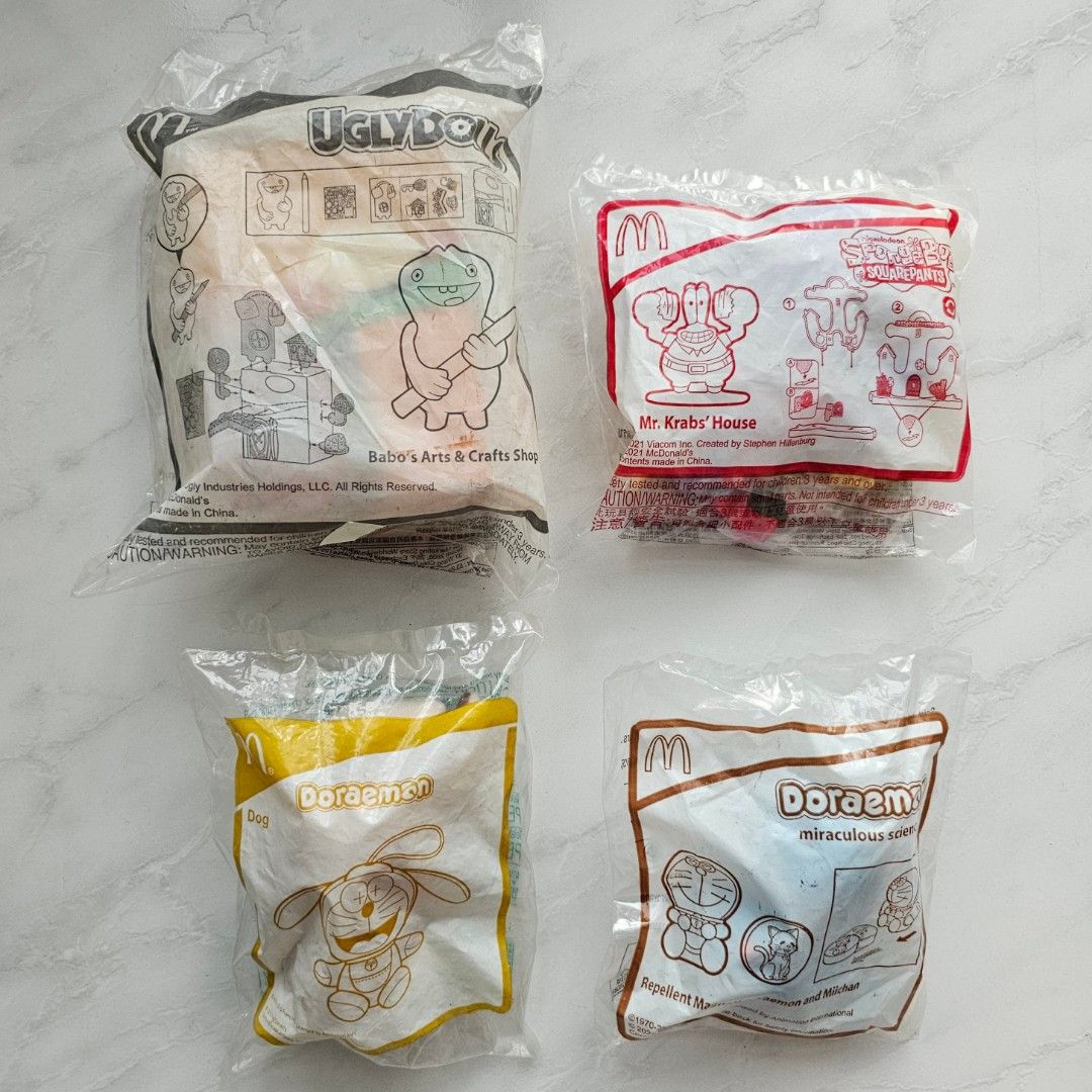 Mcdonald Happy Meal Doraemon Spongebob Toys, Hobbies & Toys, Toys ...