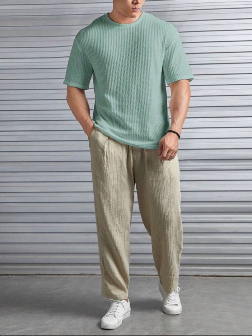 MEN MINT GREEN AHHIRT BRAND NEW, Men's Fashion, Tops & Sets, Tshirts & Polo Shirts on Carousell