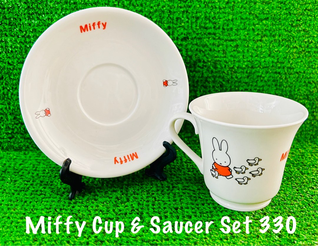 Miffy Ceramics Cup & Saucer Set, Furniture & Home Living, Kitchenware ...