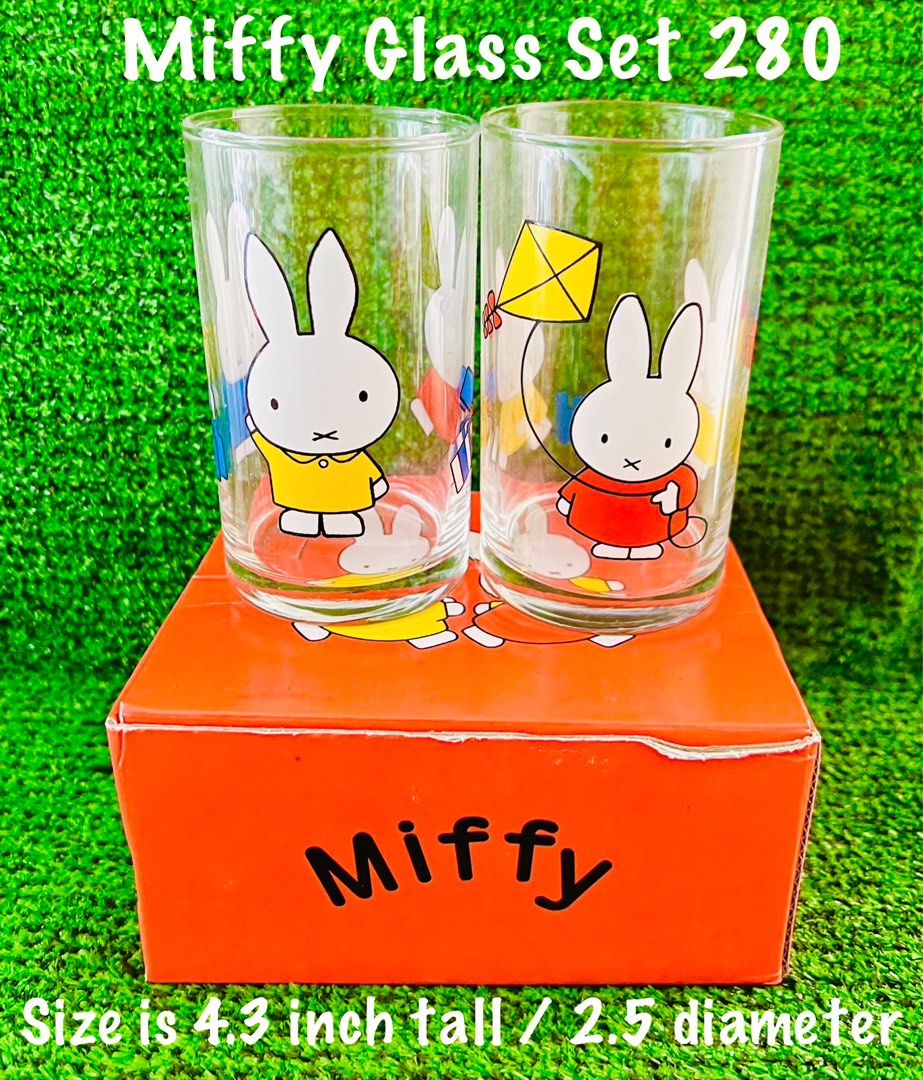 Miffy Glass Set, Furniture & Home Living, Kitchenware & Tableware ...