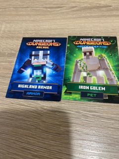 Minecraft Dungeons Arcade cards, Hobbies & Toys, Toys & Games on Carousell