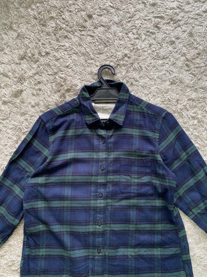 Muji Flannel Shirt, Men's Fashion, Tops & Sets, Tshirts & Polo Shirts ...