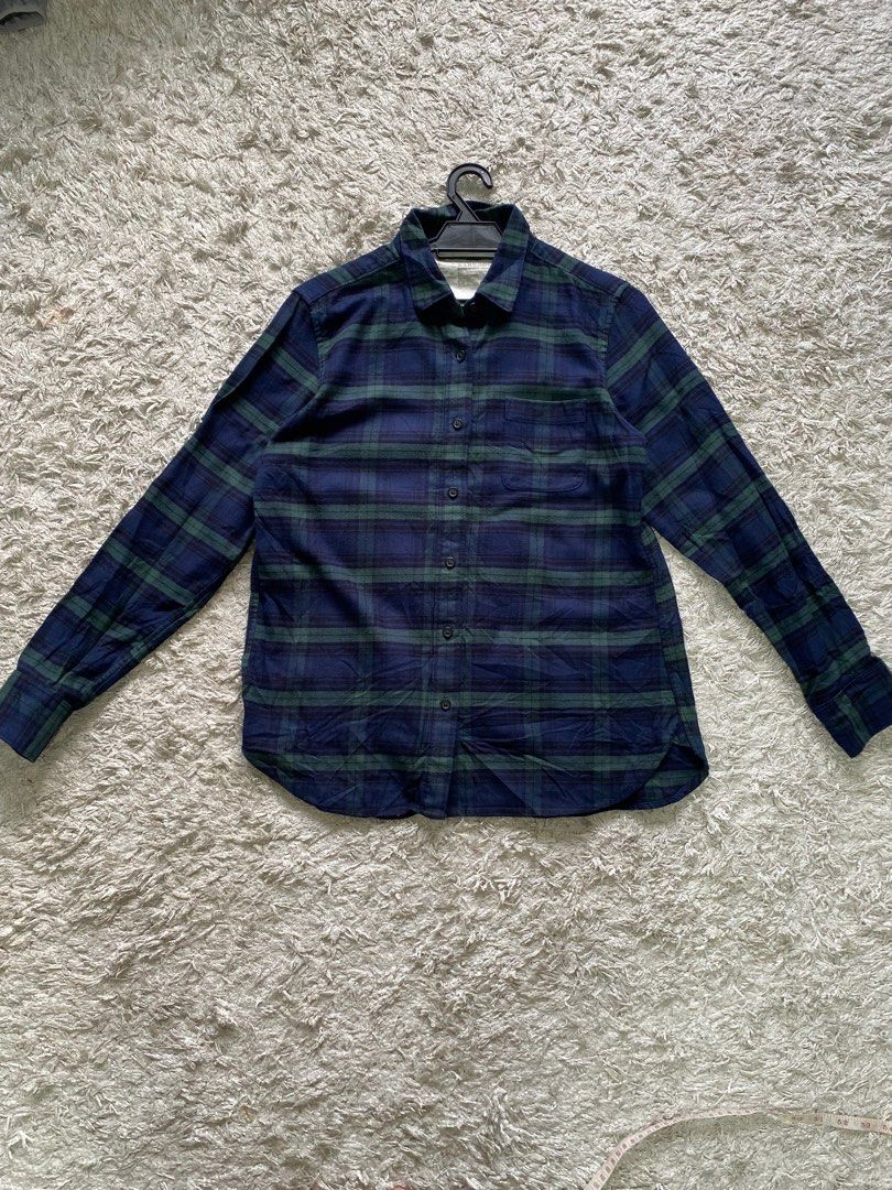 Muji Flannel Shirt, Men's Fashion, Tops & Sets, Tshirts & Polo Shirts ...
