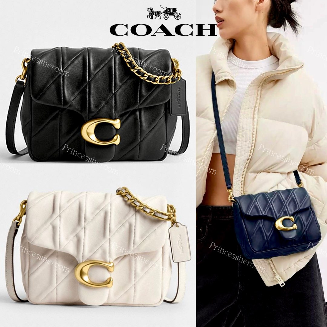 New Coach 🇺🇸 Original CW629 Times Square Tabby Shoulder Bag with Quilting Women Crossbody Sling ...