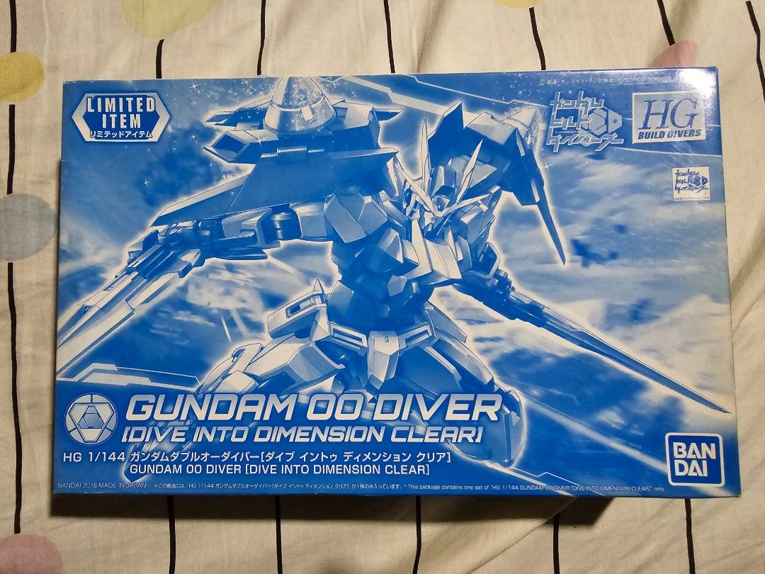 P-Bandai HG Gundam 00 Diver (Dive into dimension clear), Hobbies & Toys, Toys & Games on Carousell