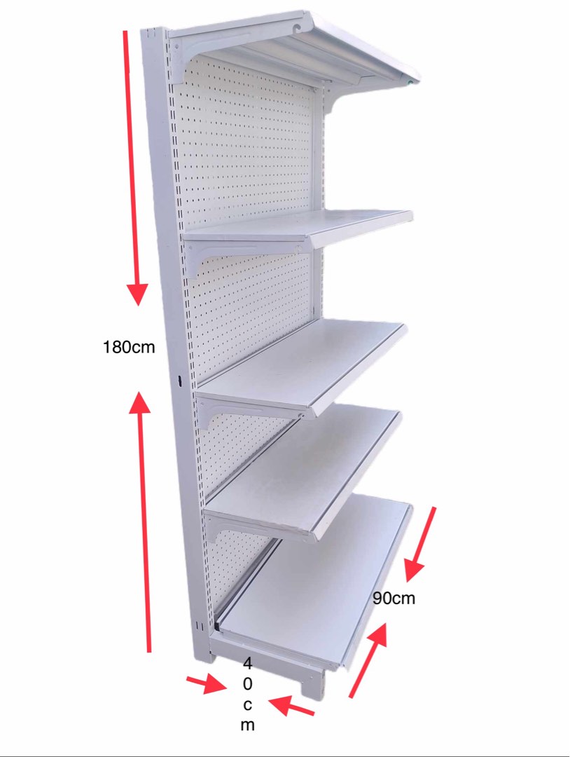 Perforated shelves , Gondola shelves , Grocery / supermarket / minimart ...