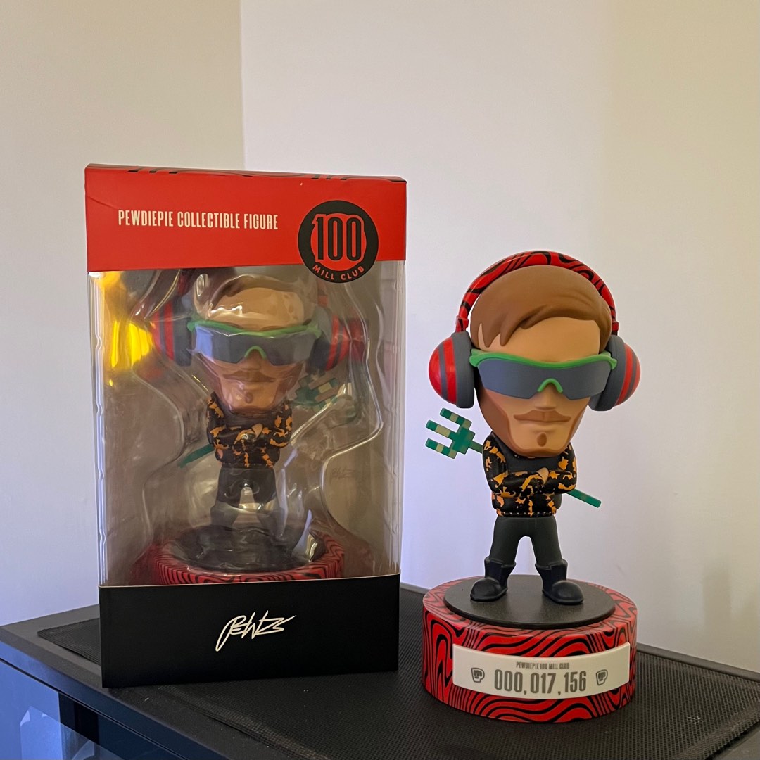 Pewdiepie Collectible Figurine 100 Mill Club Gamers, Hobbies & Toys ...