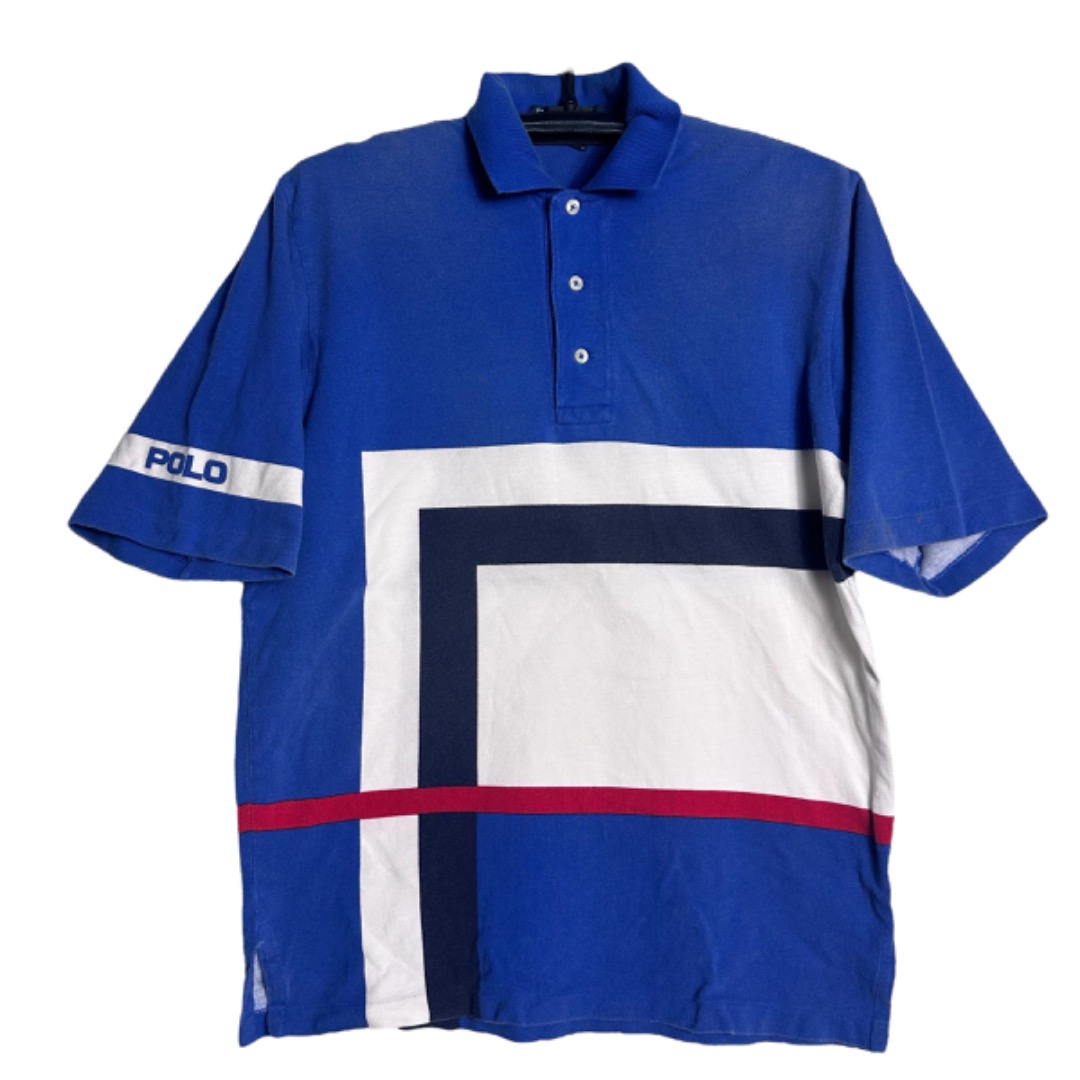 Polo Ralph Lauren Abstract Design Polo Shirt, Luxury, Apparel on Carousell