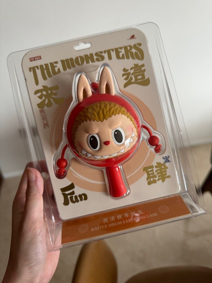 POPMART THE MONSTERS Let's Have Fun Together Series Drum Earphone Case ...