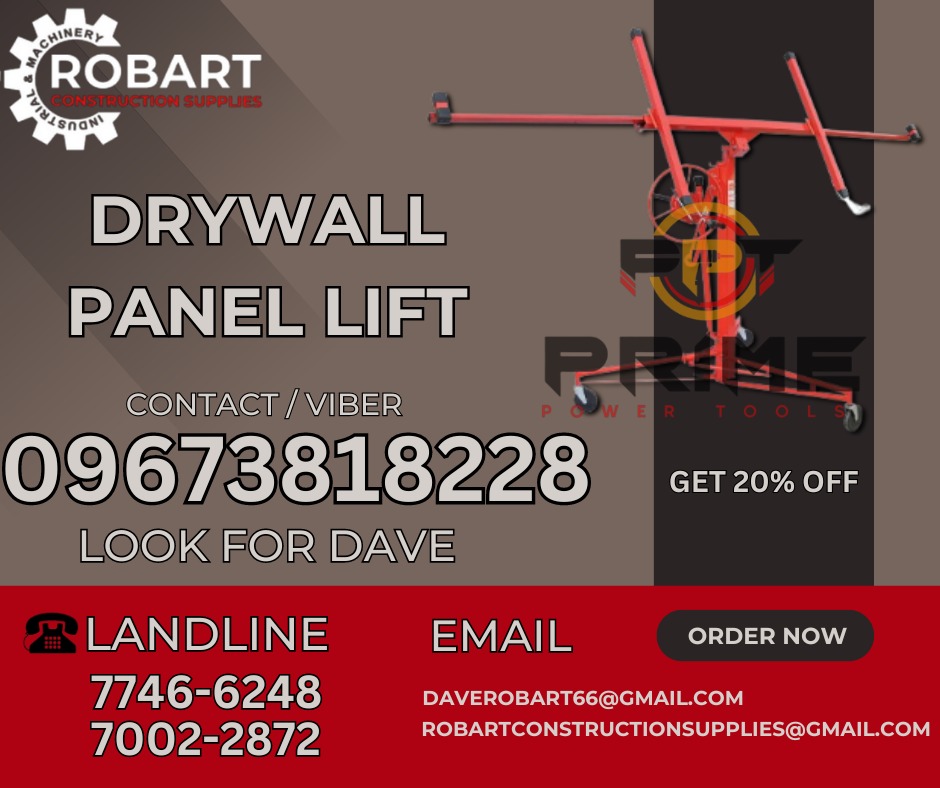 PRIME DRYWALL PANEL LIFT, Commercial & Industrial, Industrial Equipment ...