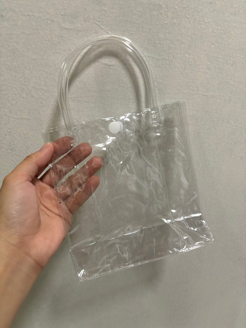 Pvc/plastic transparent bag, Looking For on Carousell