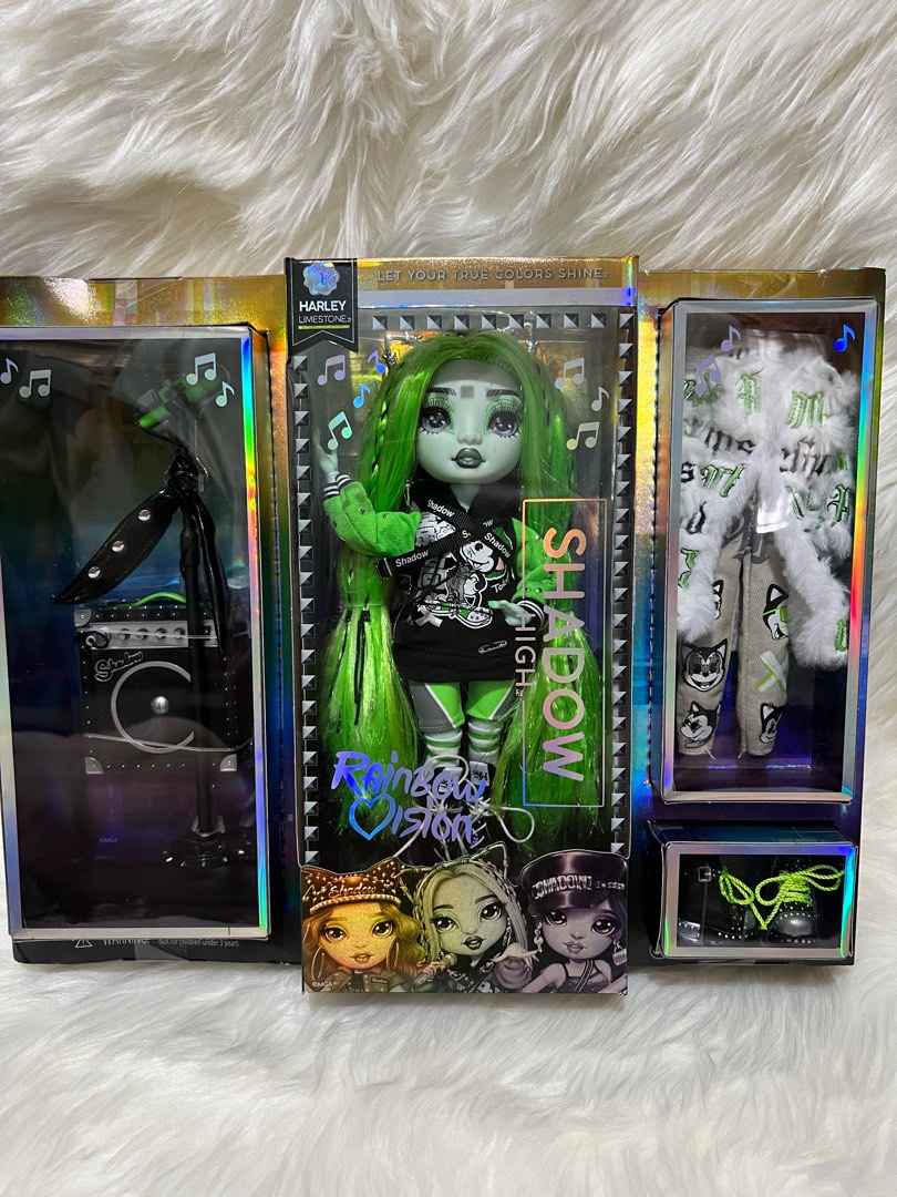 RAINBOW HIGH VISION SHADOW HIGH Neon Shadow Doll- Harley Limestone ...