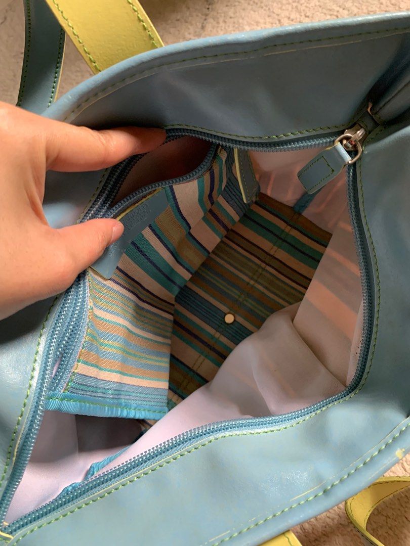 Roberta Gandolfi made in italy stripe bag, Women's Fashion, Bags ...