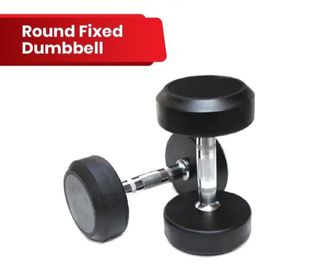 Round Fixed Barbell (straight) 15kg, Sports Equipment, Exercise ...