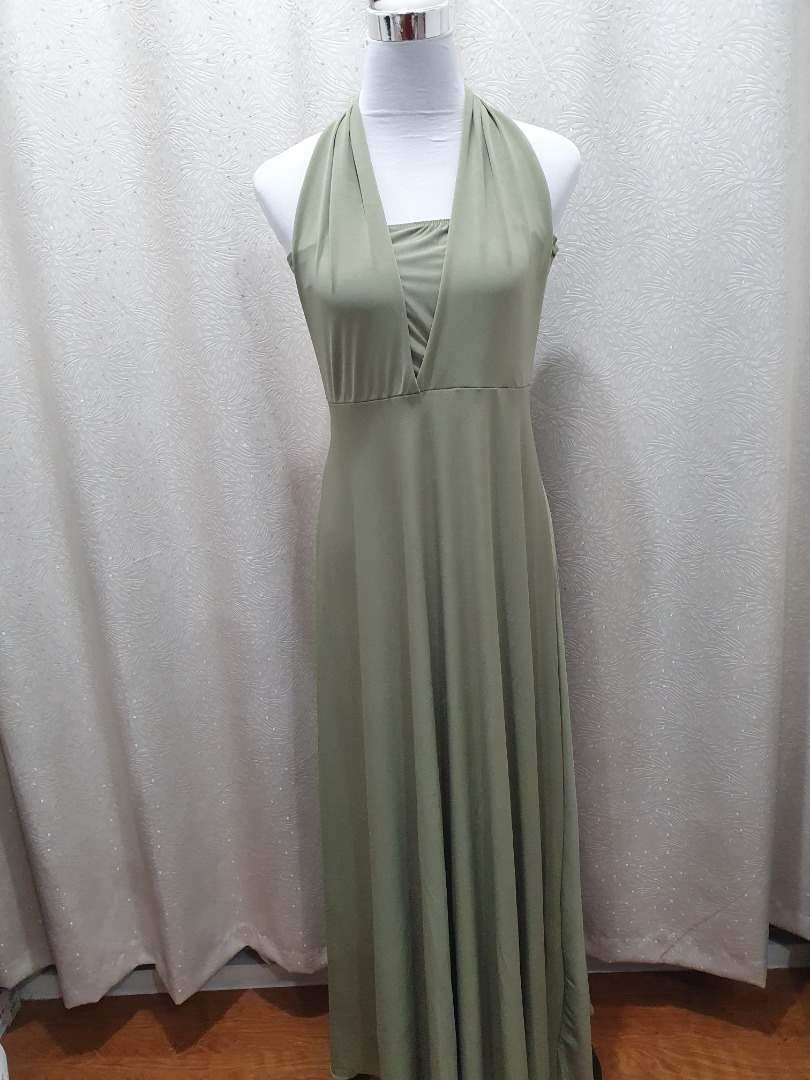 Sage Green Infinity Dress, Women's Fashion, Dresses & Sets, Evening ...