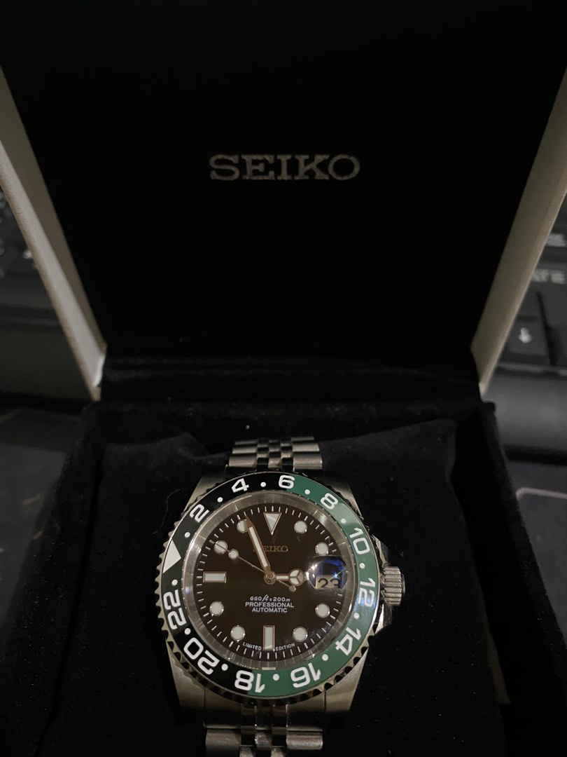 SEIKO MOD - GMT, Men's Fashion, Watches & Accessories, Watches on Carousell