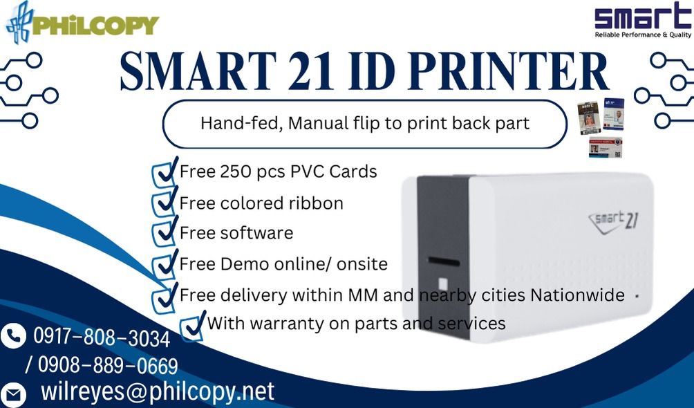 Smart 21 PVC and RFiD ID Card Printer, Computers & Tech, Printers ...