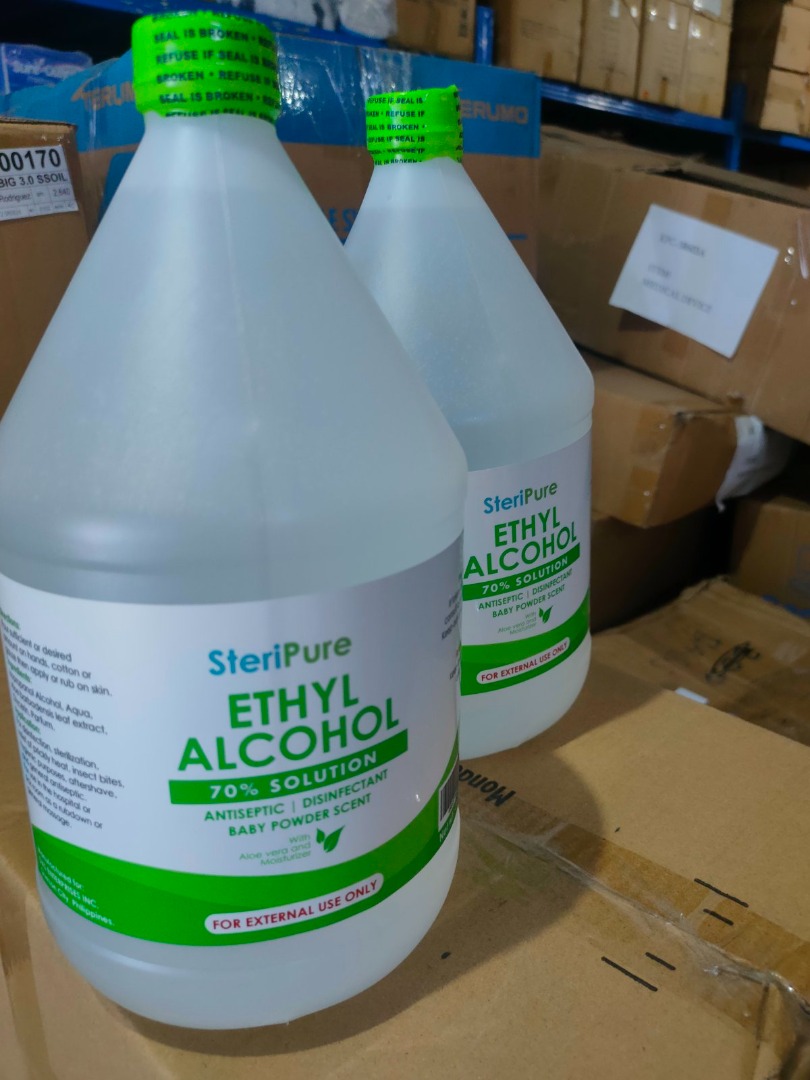 STERIPURE ETHYL ALCOHOL 3.7 LITERS, Beauty & Personal Care, Sanitizers ...