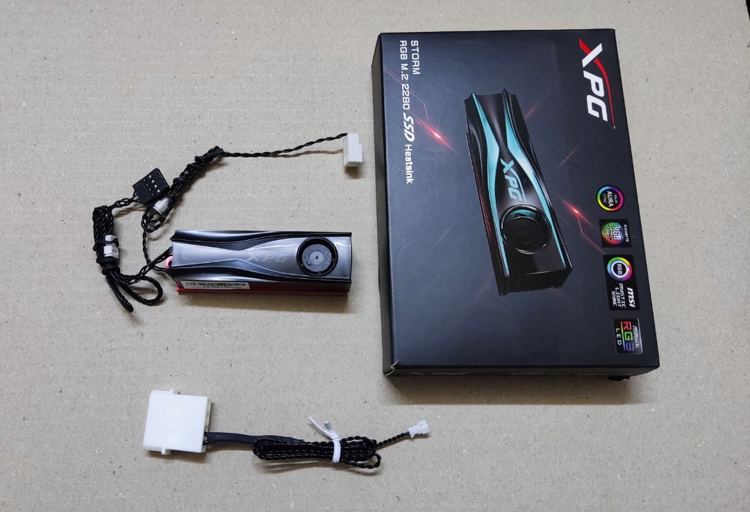 STORM RGB M.2 2280 SSD Heatsink, Computers & Tech, Parts & Accessories ...